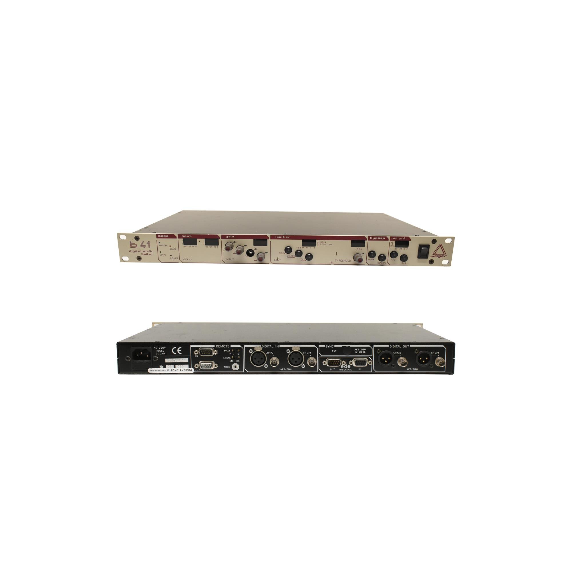 Jünger Audio b41 2 Digital Audio Limiter B-WARE - Piospartslap