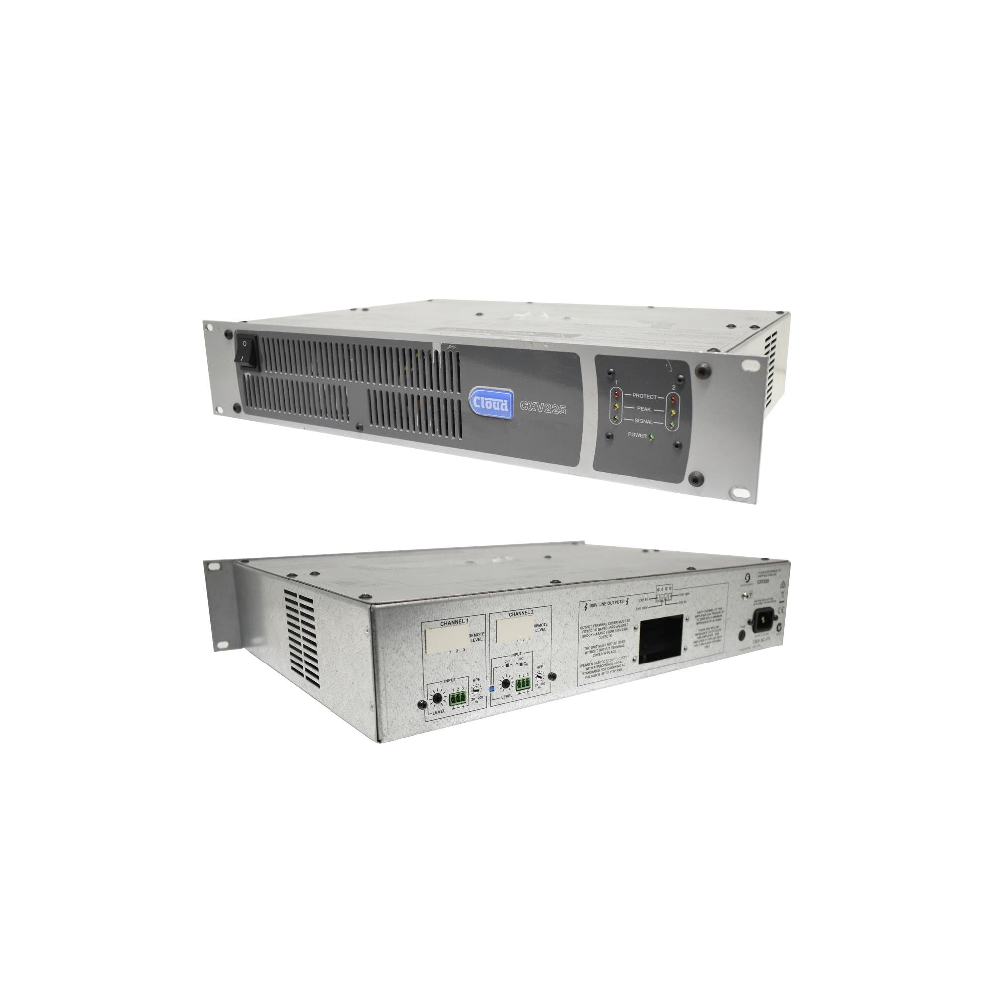 Cloud CXV225 500W Stereo 100V Line Amplifier - Piospartslap