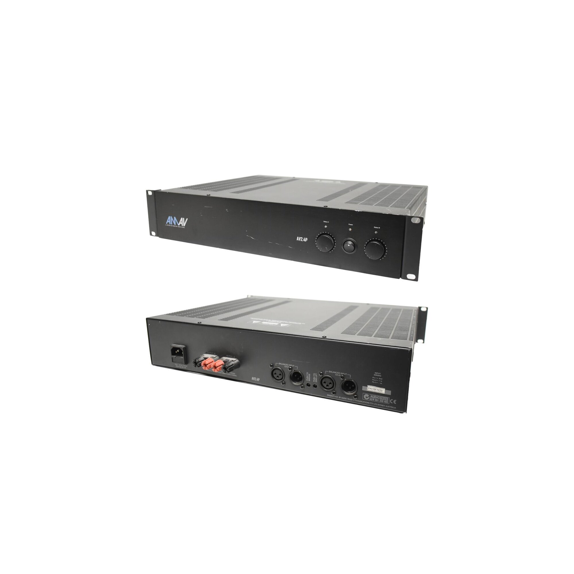 Amav AV2.4P 2x 200W Power Amplifier - Piospartslap