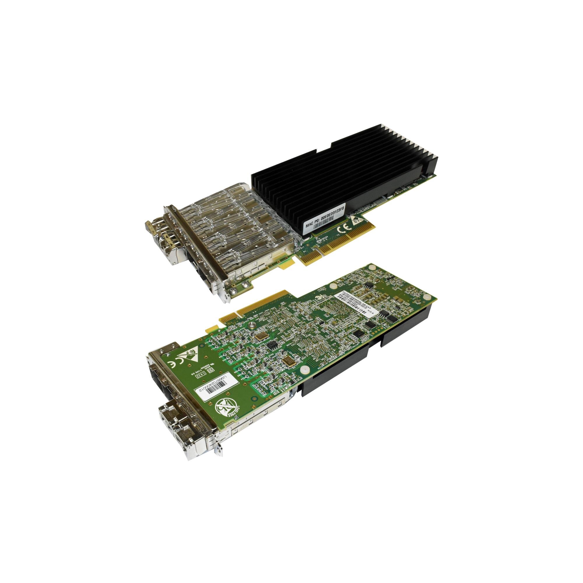 Silicom PE310G4SPI9L-XR-CX3 10Gb Quad Port Fiber Ethernet Server ...