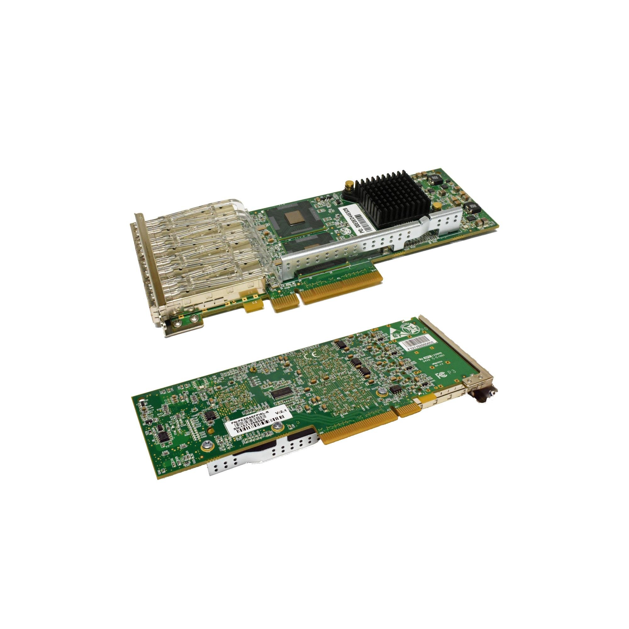 Silicom PE2G4SFPI6L-R Quad Port Fibre Channel GbE PCI-Express x8 Server Adapter - Piospartslap