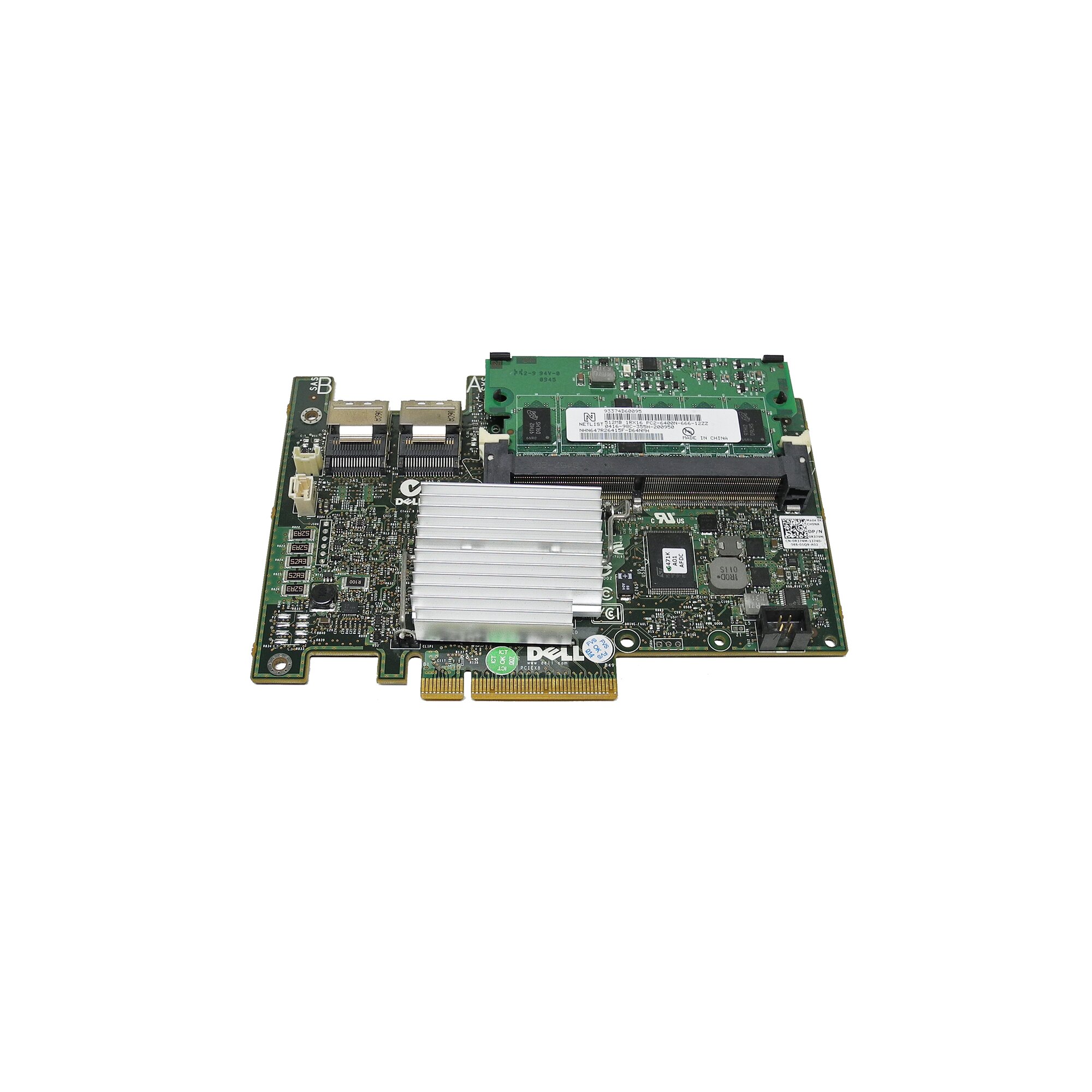 Dell PERC H700 6Gb/s PCIe x8 512MB SAS RAID Controller 0XXFVX ...